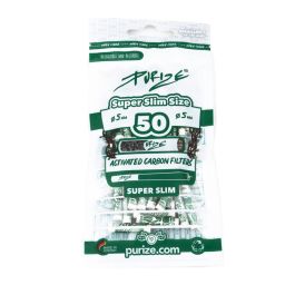 Purize Carbon Activated SUPER Slim Charcoal Filter Tips - 5mm | Olivastu