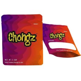 Chongz Yellow Logo 3.5g Mylar Bags | Best Cali Packs | Olivastu
